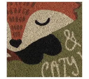 DESIGN IMPORTS Cozy Fox 17x29 Doormat