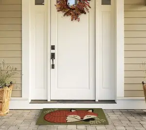 DESIGN IMPORTS Cozy Fox 17x29 Doormat