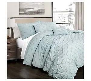 LUSH DECOR Ravello Pintuck Comforter 5-pc Set F /q - One-color