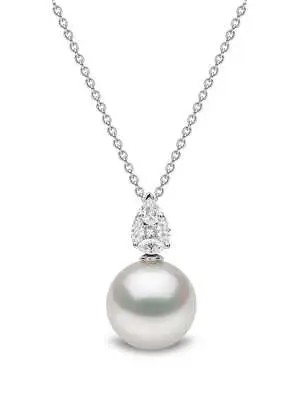 Yoko London 18kt White Gold South Sea Pearl And Diamond Necklace - Silver