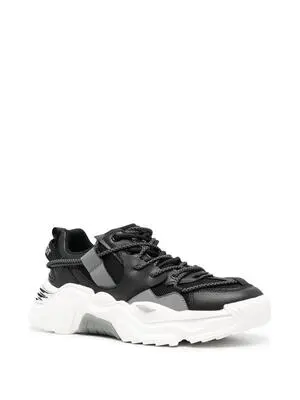 PLEIN SPORT Panelled Runner Sneakers - Black