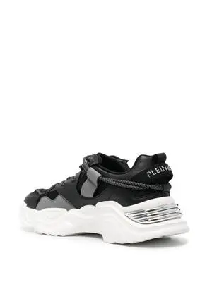 PLEIN SPORT Panelled Runner Sneakers - Black