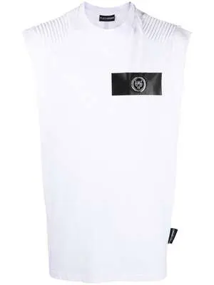 PLEIN SPORT Logo-patch Short-sleeve T-shirt - White