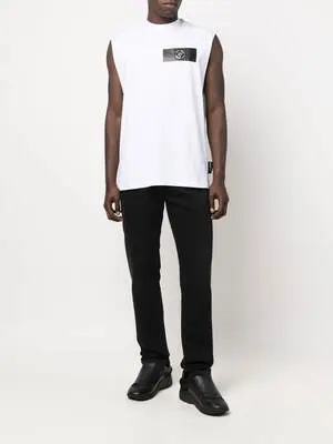 PLEIN SPORT Logo-patch Short-sleeve T-shirt - White