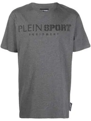 PLEIN SPORT Logo-print Short-sleeve T-shirt - Grey