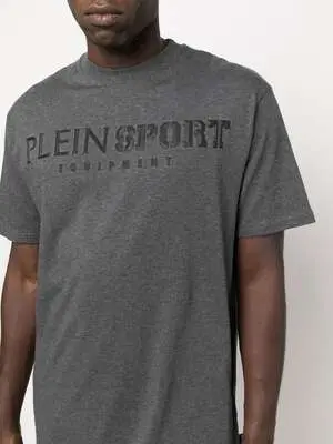 PLEIN SPORT Logo-print Short-sleeve T-shirt - Grey