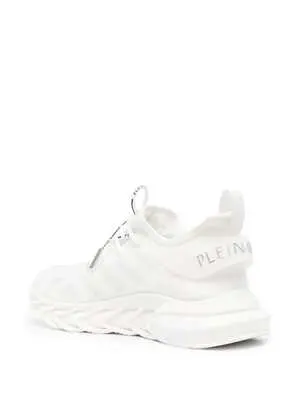 PLEIN SPORT Logo Lace-up Sneakers - White