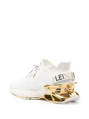PLEIN SPORT Thunder Force Lace-up Sneakers - White