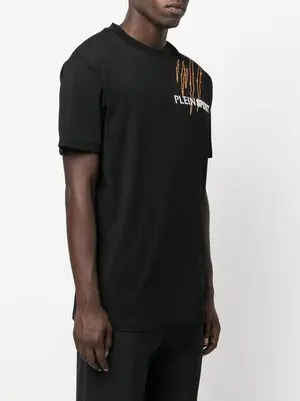 PLEIN SPORT Scratch Logo-print T-shirt