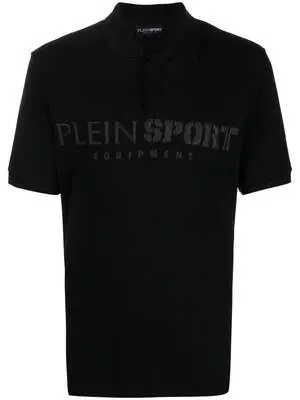 PLEIN SPORT Short Sleeve Polo Shirt - Black