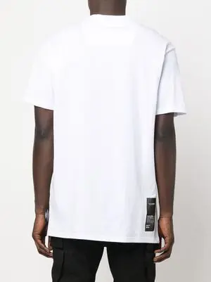 PLEIN SPORT Tiger-head Logo-print T-shirt - White
