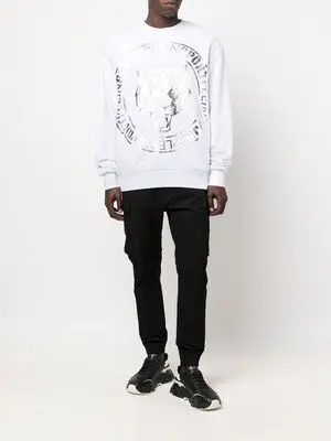 PLEIN SPORT Tiger-head Logo-print Sweatshirt