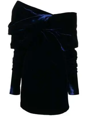 TOM FORD Ruched-detailing Velvet Minidress