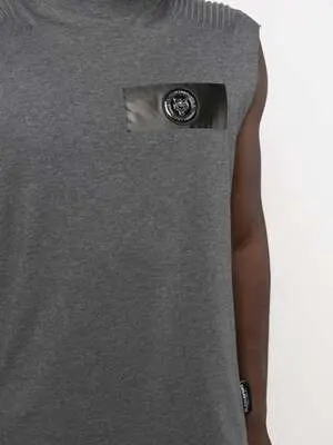 PLEIN SPORT Tiger-head Motif T-shirt - Grey