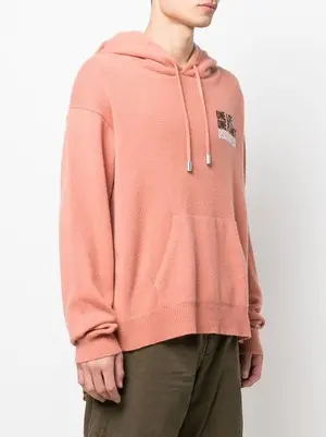 Dsquared2 Logo-embroidered Cashmere Hoodie