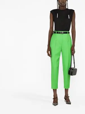Alexander McQueen High-waisted Cropped Trousers