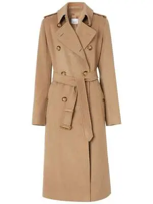 Burberry Kensington Cashmere Trench Coat