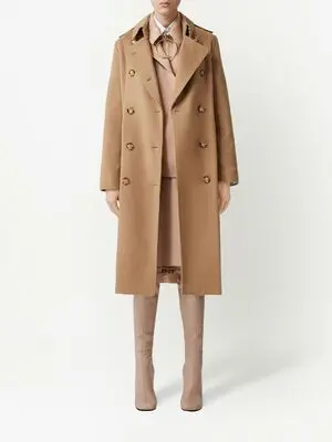 Burberry Kensington Cashmere Trench Coat