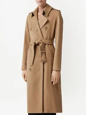 Burberry Kensington Cashmere Trench Coat