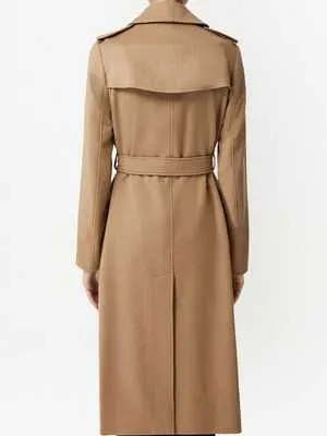 Burberry Kensington Cashmere Trench Coat