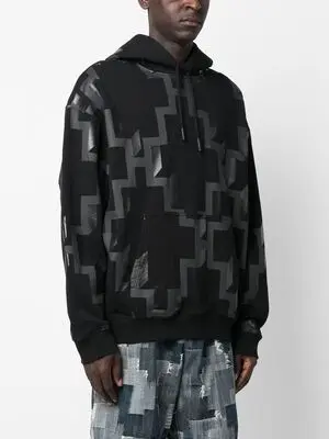 COUNTY OF MILAN Marcelo Burlon Geometric-print Hoodie