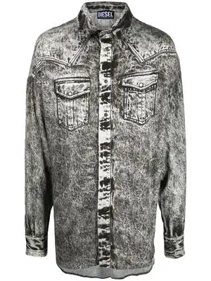 DIESEL® S-kang Long-sleeve Cotton Shirt