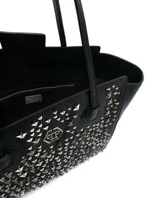 Philipp Plein Star Studded Leather Tote