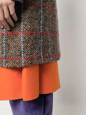 Comme Des Garçons Herringbone Tweed Reversible Overcoat