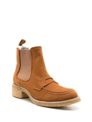 STUDIO CHOFAKIAN Pullman Leather Ankle Boots