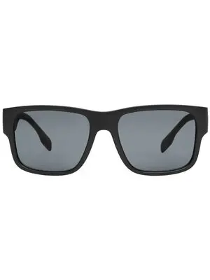 Burberry Logo Square-frame Sunglasses - Black