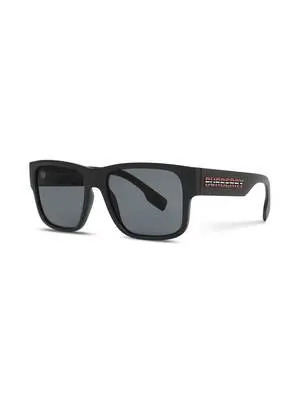 Burberry Logo Square-frame Sunglasses - Black