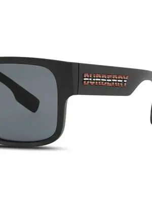Burberry Logo Square-frame Sunglasses - Black