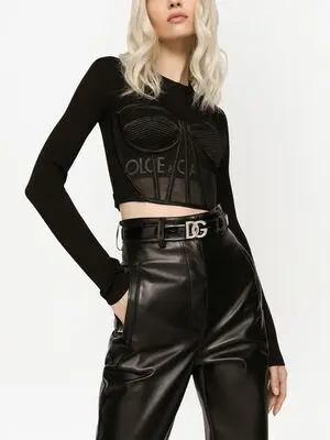 Dolce & Gabbana Fine-rib Bustier Jumper