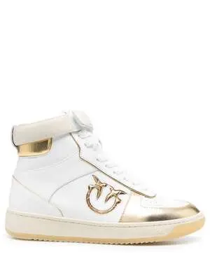 Pinko Leather Logo-patch Sneakers