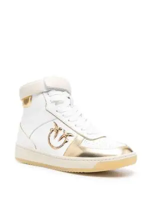 Pinko Leather Logo-patch Sneakers