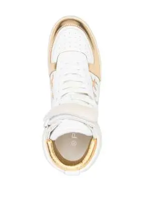 Pinko Leather Logo-patch Sneakers