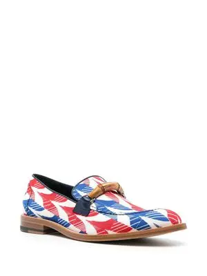Casablanca Abstract-print Envelope Loafers