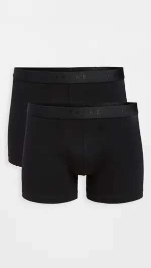 Falke Cotton Boxer Briefs 2 Pack - Black