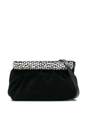 Isabel Marant Étoile Luzes Crystal-embellished Crossbody Bag - Black