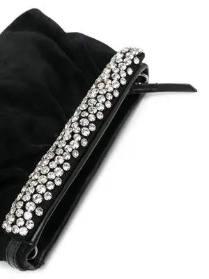 Isabel Marant Étoile Crystal-embellished Suede Crossbody Bag