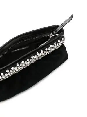 Isabel Marant Étoile Crystal-embellished Suede Crossbody Bag