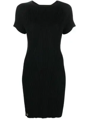 Philipp Plein Logo-plaque Ribbed T-shirt Dress