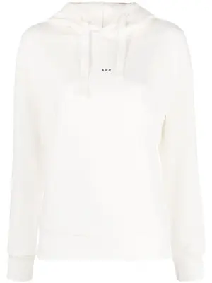 A.p.c. Christaina Logo-print Hoodie - White
