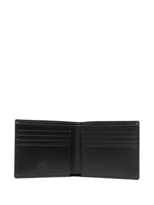 TOD'S Logo-plaque Leather Bi-fold Wallet