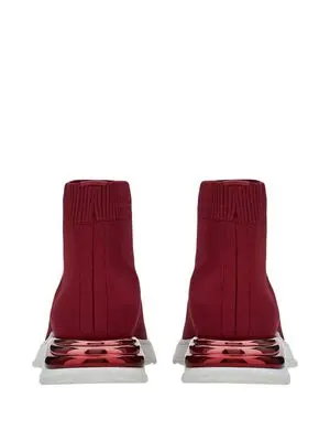 FERRAGAMO Logo-print Slip-on Sneakers - Red