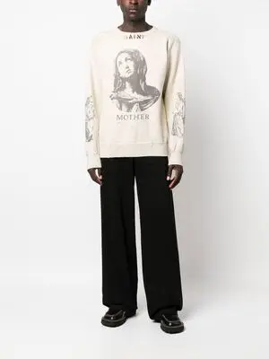 SAINT MXXXXXX Graphic-print Sweatshirt