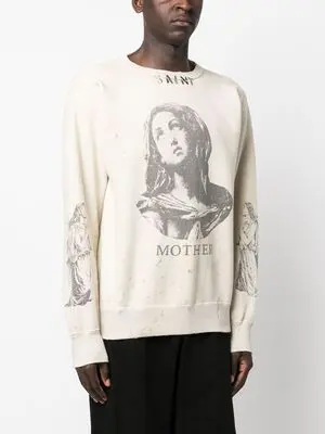 SAINT MXXXXXX Graphic-print Sweatshirt