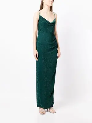 Retrofete Katya Sequin-embellished Gown - Green