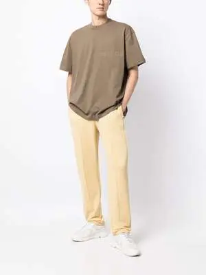 Fear Of God Logo-appliqué Crew-neck T-shirt - Green