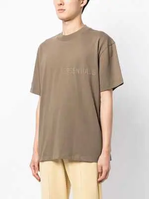 Fear Of God Logo-appliqué Crew-neck T-shirt - Green